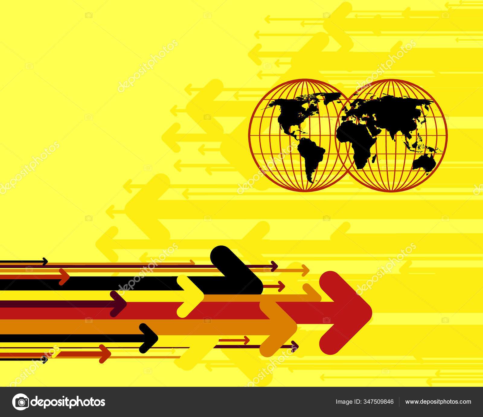 Map World Stock Vector By ©yayimages 347509846