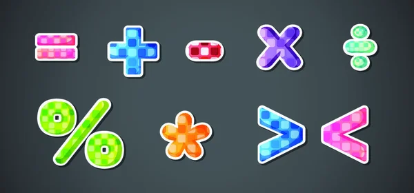 Different mathematical operation signs and symbols Stock Vector Image ...