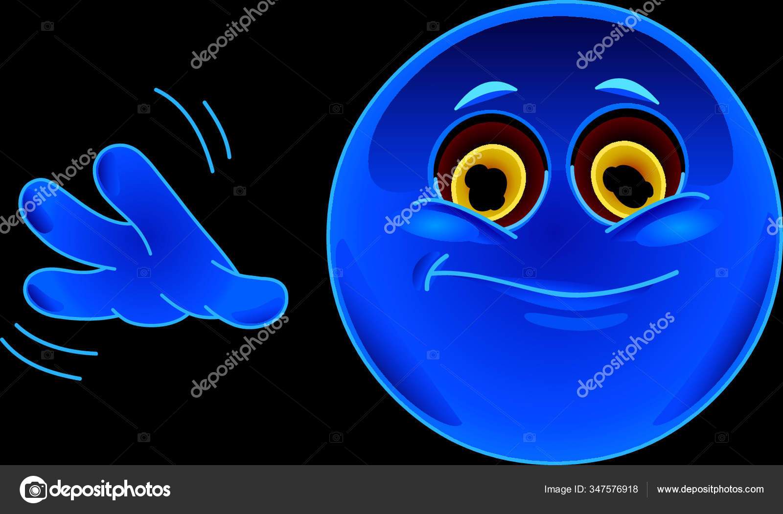 Emoticon Hand Sign Stock Vector Image by ©YAYImages #347576918