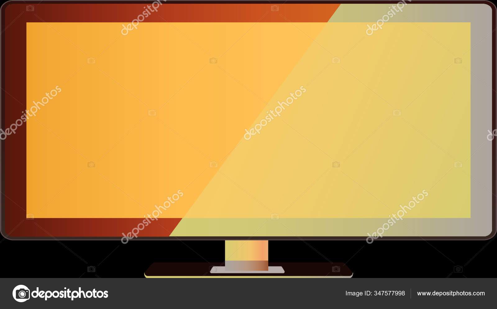 Realistic Vector Illustration High Definition Screen Stock Vector Image ...