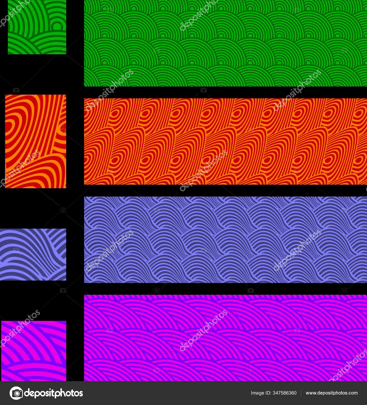 Another Four Simply Monochromatic Patterns Asian Look Select All ...