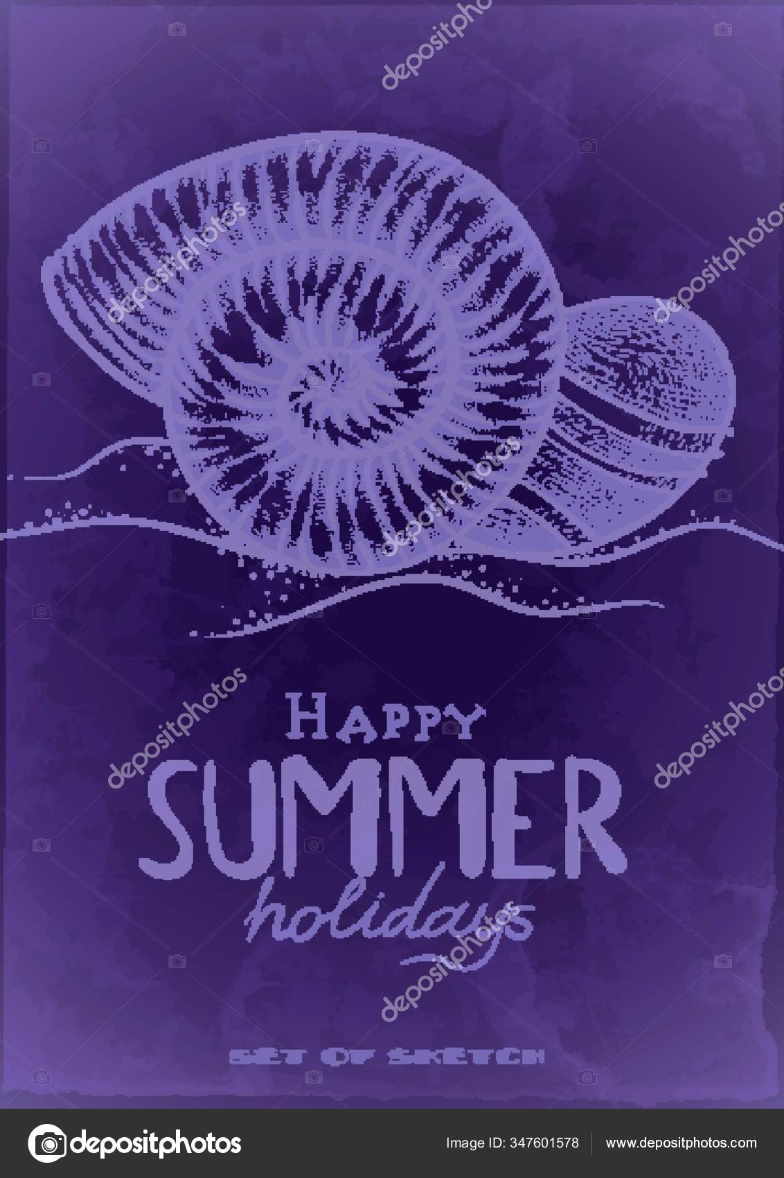 Set Hand Drawn Various Elements Old Vintage Paper Vector Illustration ...