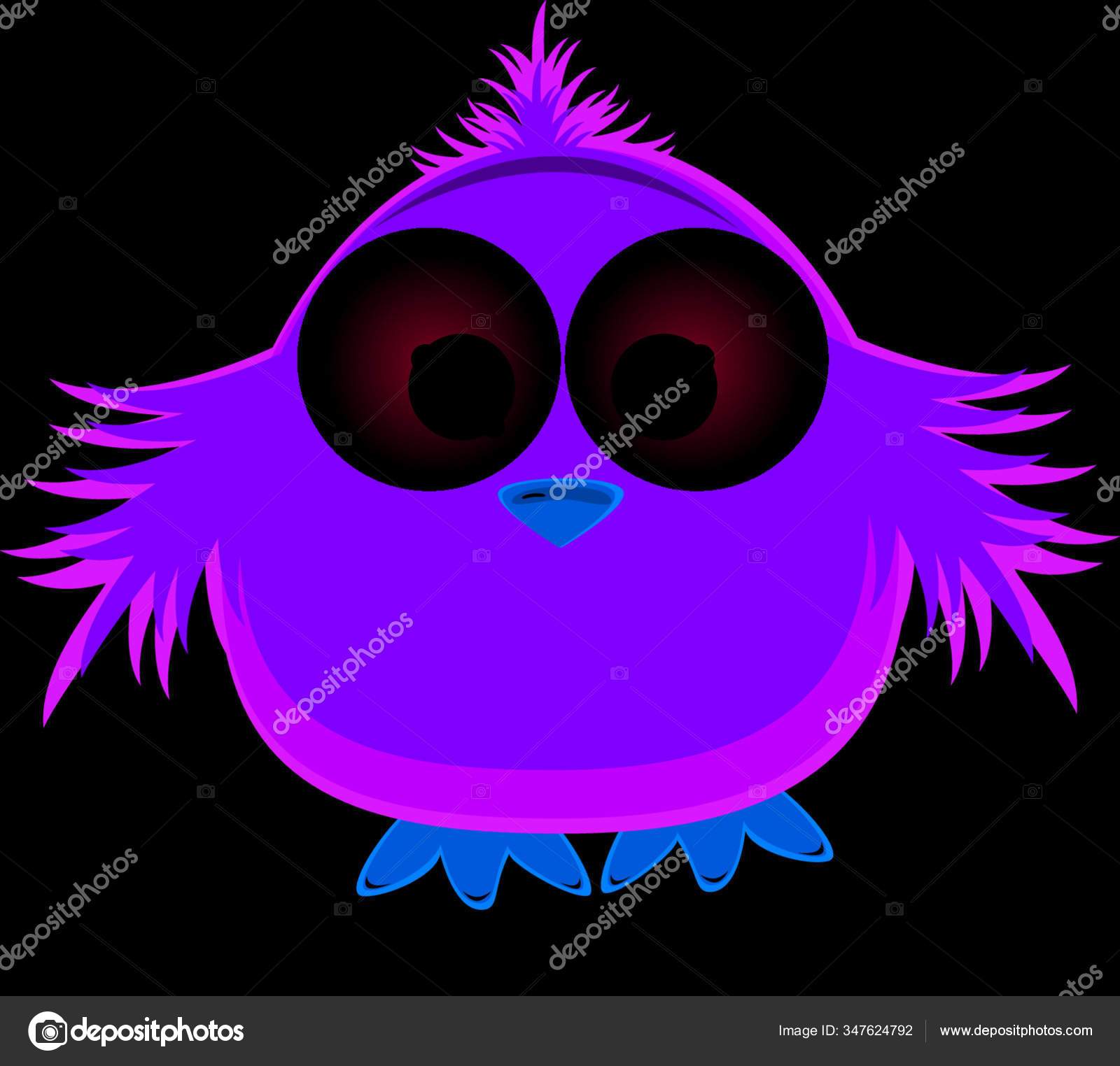 Cartoon Green Sparrow Illustration White Background Stock Vector by ...