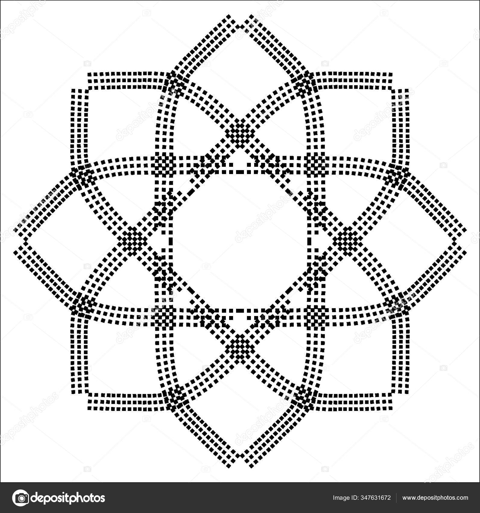 Dot Patten Digital Vector Graphic Design Black Background Stock Vector ...