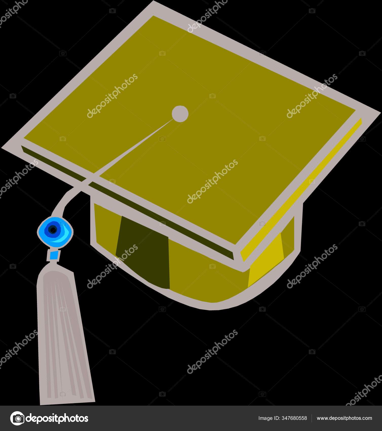 Graduation Cap Flat Icon Vector Illustration Stock Vector by ©YAYImages ...