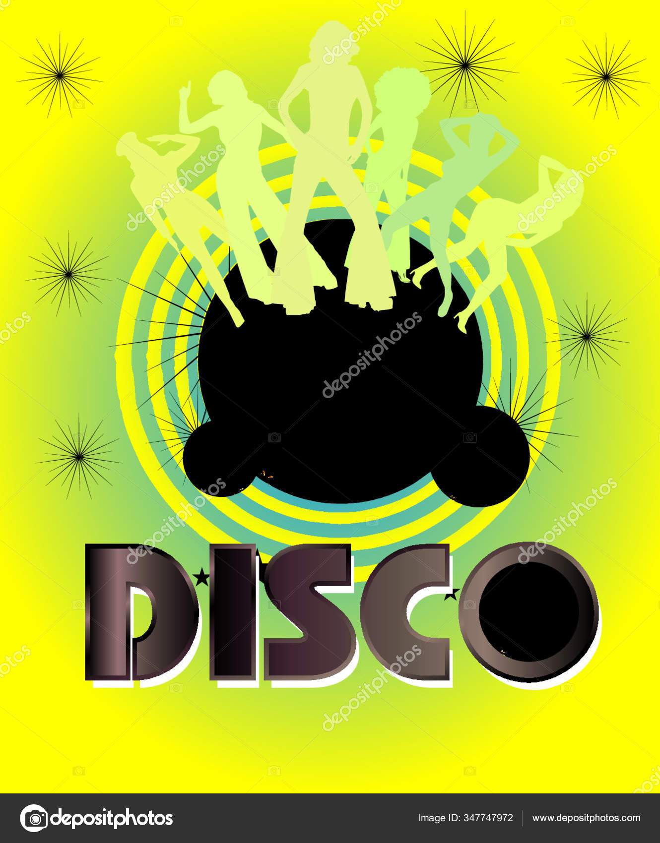 Afro Disco Girls Vector Art Stock Vector by ©YAYImages 347747972 Afro Disco Girls Vector Art Stock Vector by ©YAYImages 347747972
