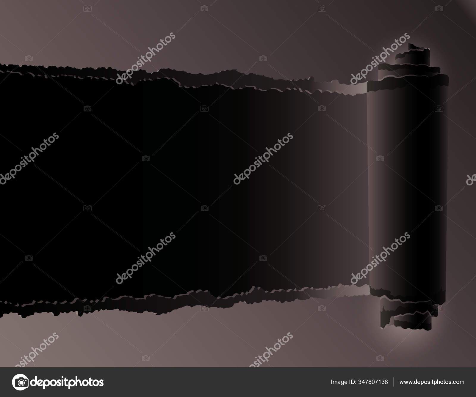 Torn Paper Opening Showing White Background Vector Illustration Stock ...