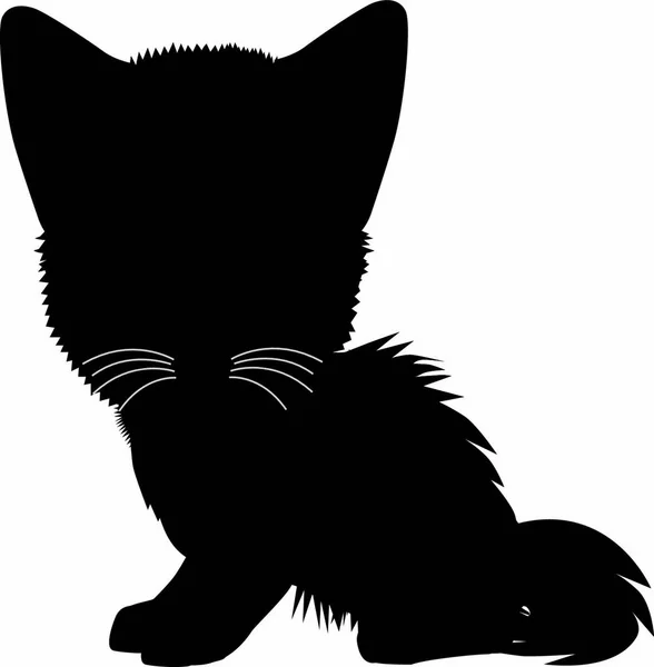 Siluet Hitam Kucing Ilustrasi Vektor Vektor Stok oleh ©YAYImages 347869330