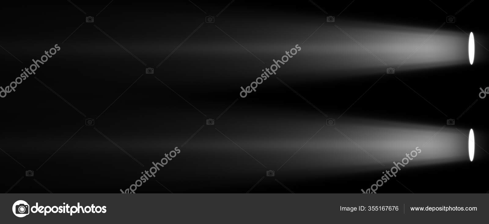 Proyector Escenario Del Proyector Aislado Sobre Fondo Negro Entrega ...