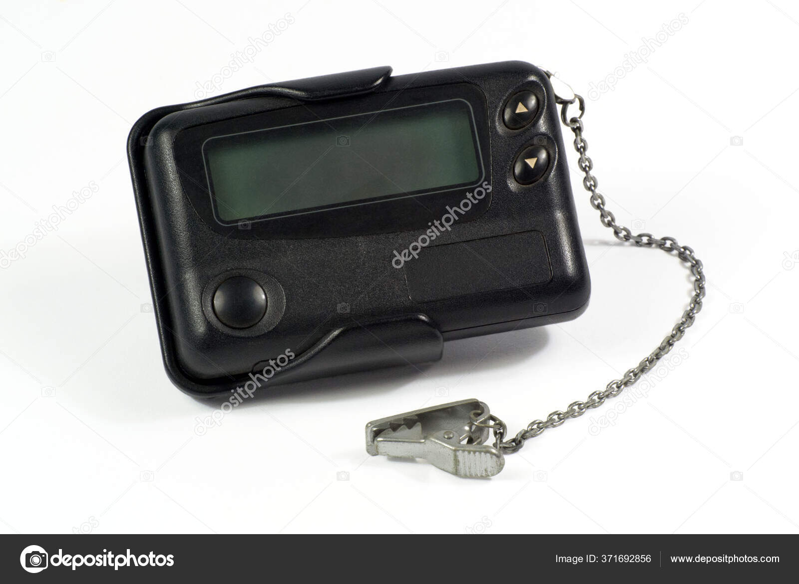 One Old Pager One Beeper Isolated White Background Stock Photo by ...