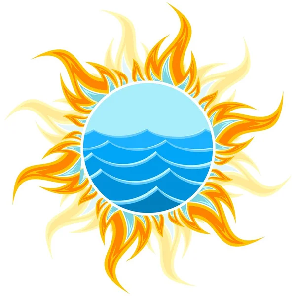 Frame Bright Fiery Sun Stock Vector Image by ©Designer_an #201032848