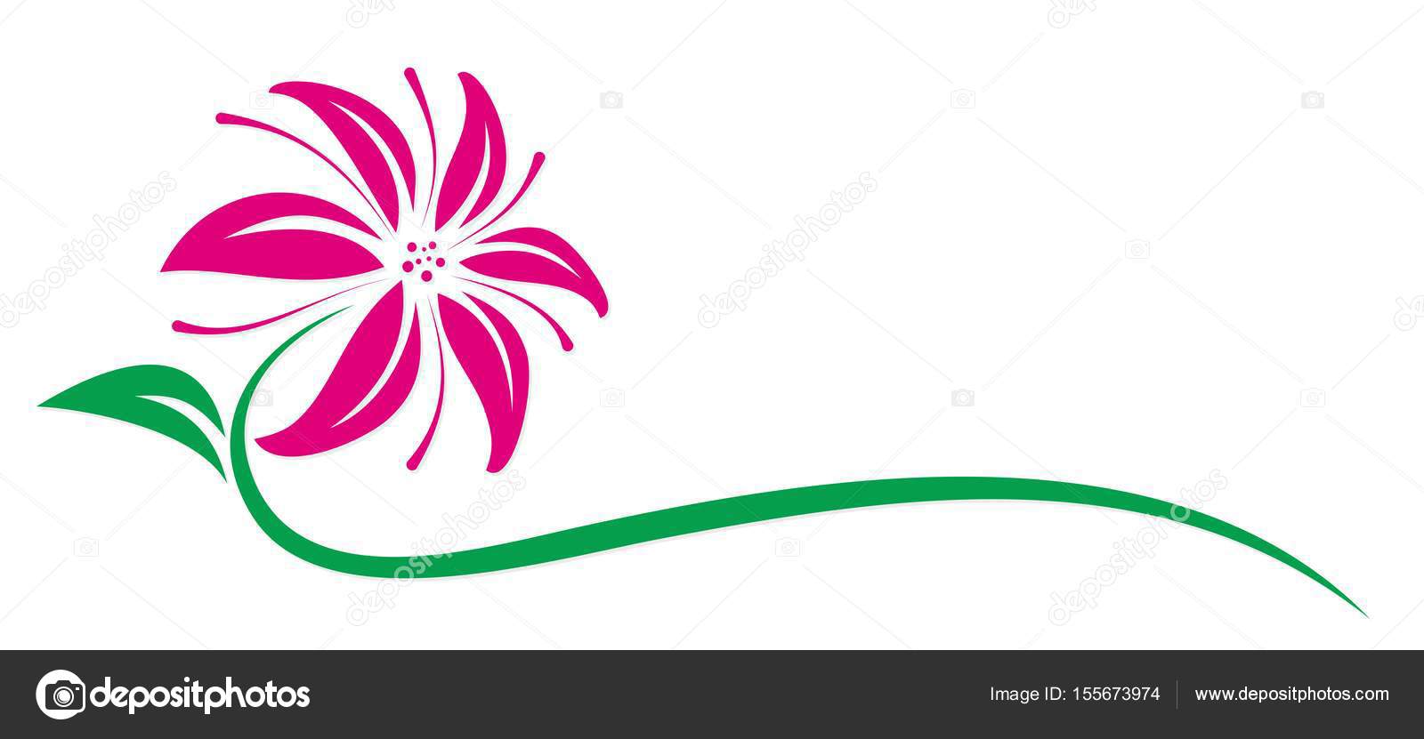 Logo dari bunga bakung bergaya . Vektor Stok oleh ©Designer_an 155673974