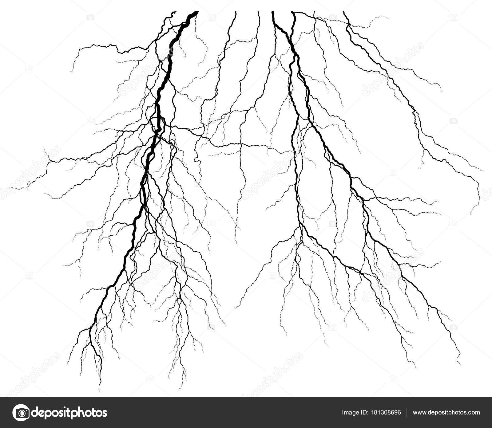 Lightning Stroke Night Sky Stock Vector by ©Designer_an 181308696