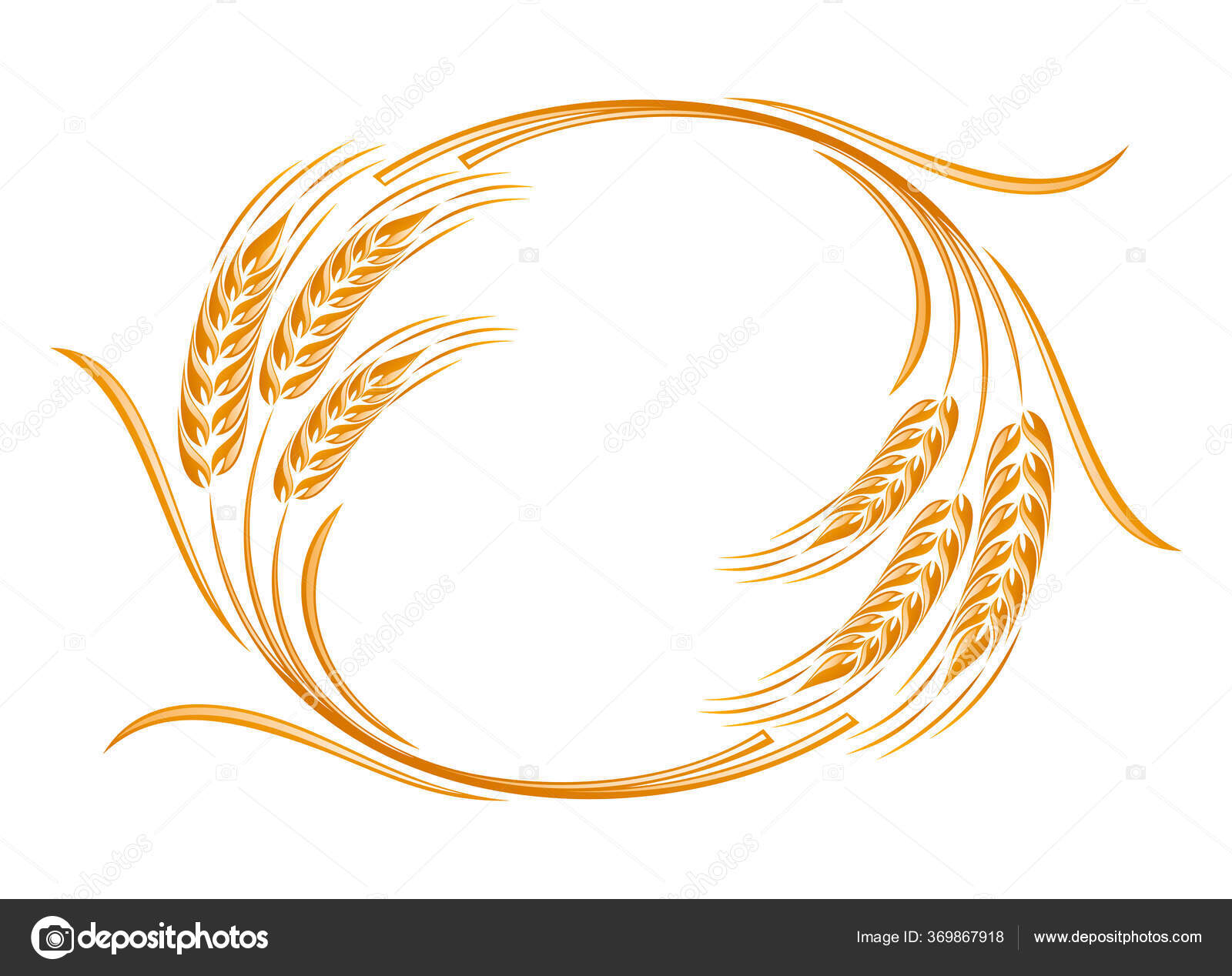 Simbolo De Trigo Cereais Trigo Centeio Cevada Ícone Símbolo