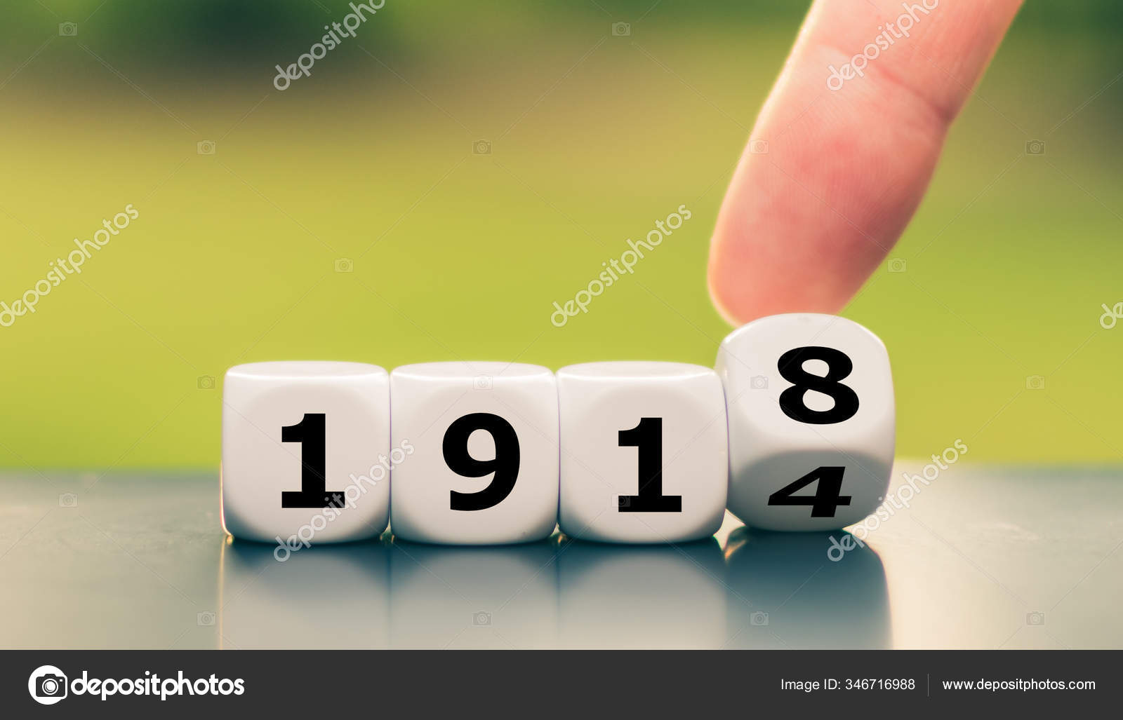 Years First World War Formed Dice — Stock Photo © Fokussiert #346716988