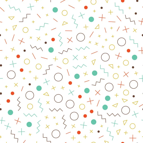 Mathematical symbols seamless pattern with simple colorful geome Stock ...