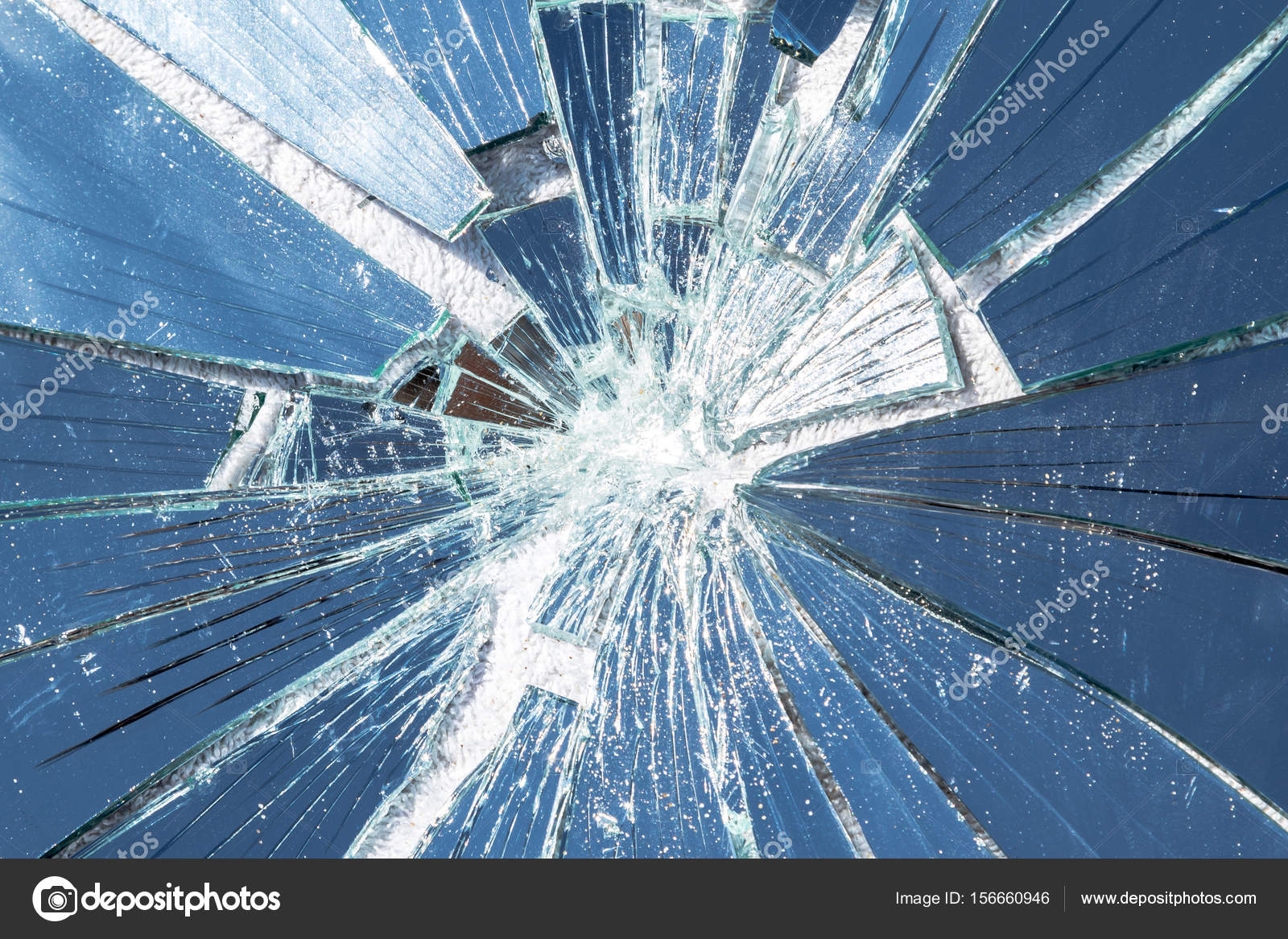 Surface of broken mirror — Stock Photo © AY_PHOTO #156660946