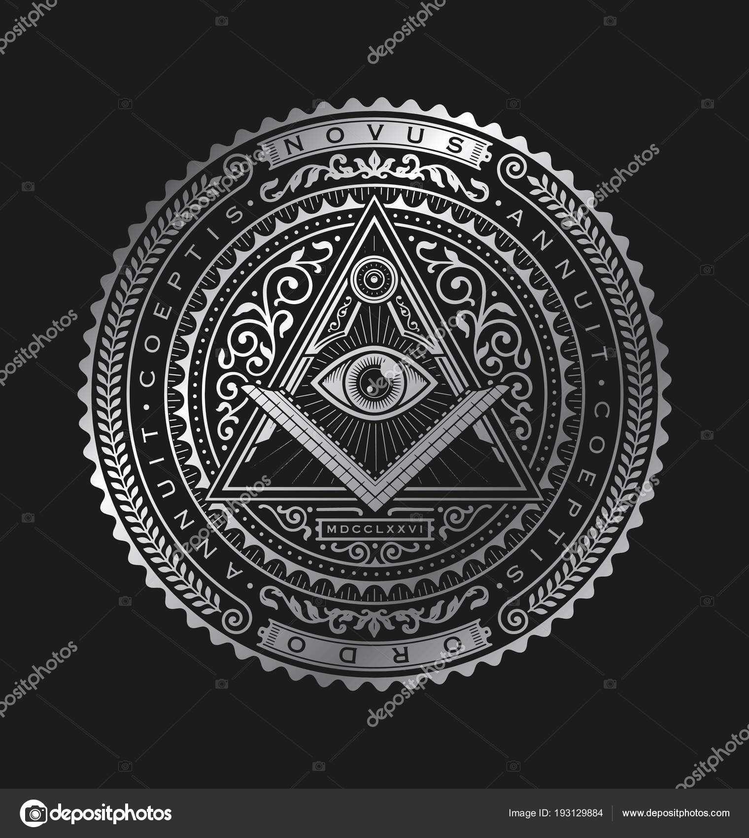 All Seeing Eye Emblem Badge Vector Logo Metallic Stock Vector Image by ... All Seeing Eye Emblem Badge Vector Logo Metallic Stock Vector Image by ...