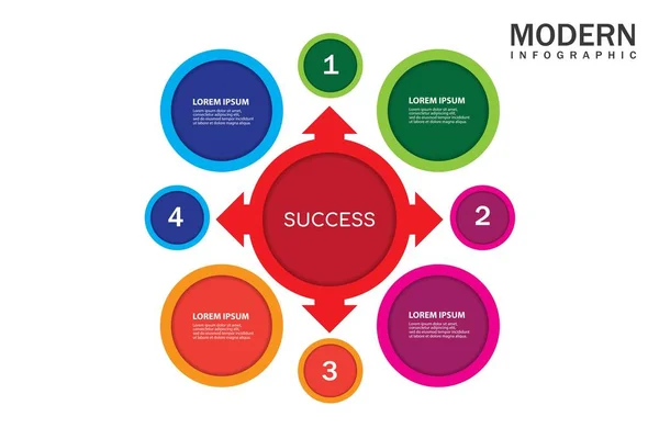 Vector step Infographic chart design with icons and 4 options or steps ...