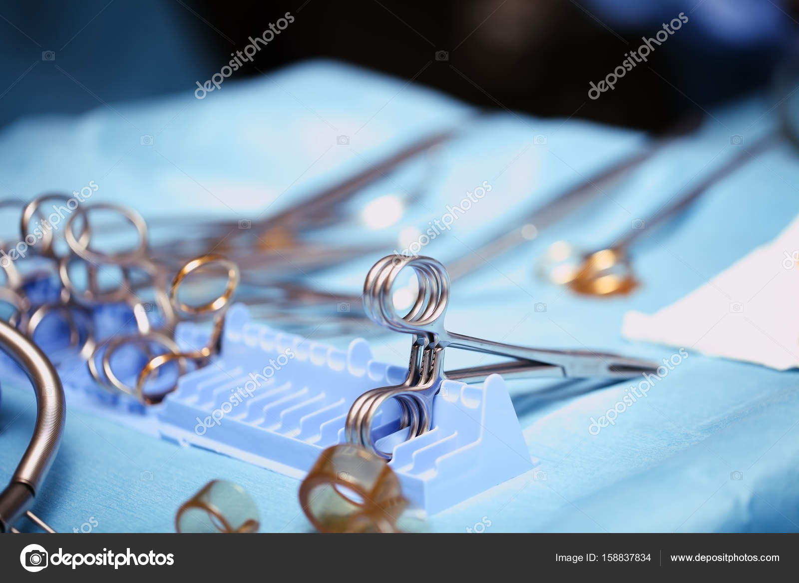 Surgical tools during medical manipulation — Stock Photo © sudok1 ...