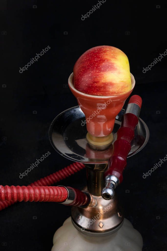 Rojo clásico turco árabe fumar oriental hookah shisha kalian con sabor ...