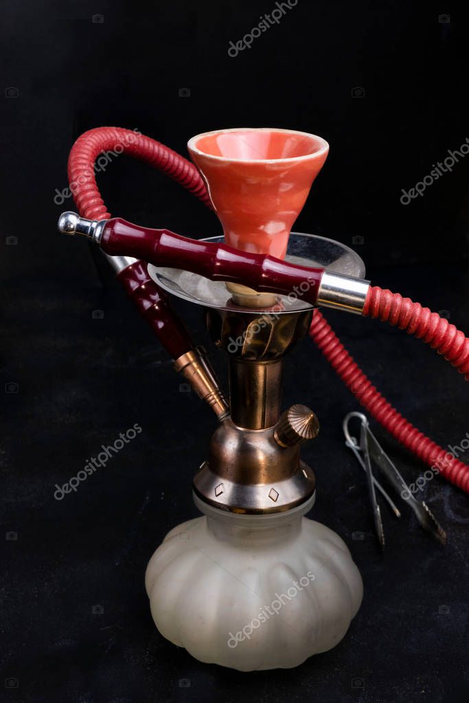 Rojo clásico turco árabe fumar oriental hookah shisha kalian con sabor ...