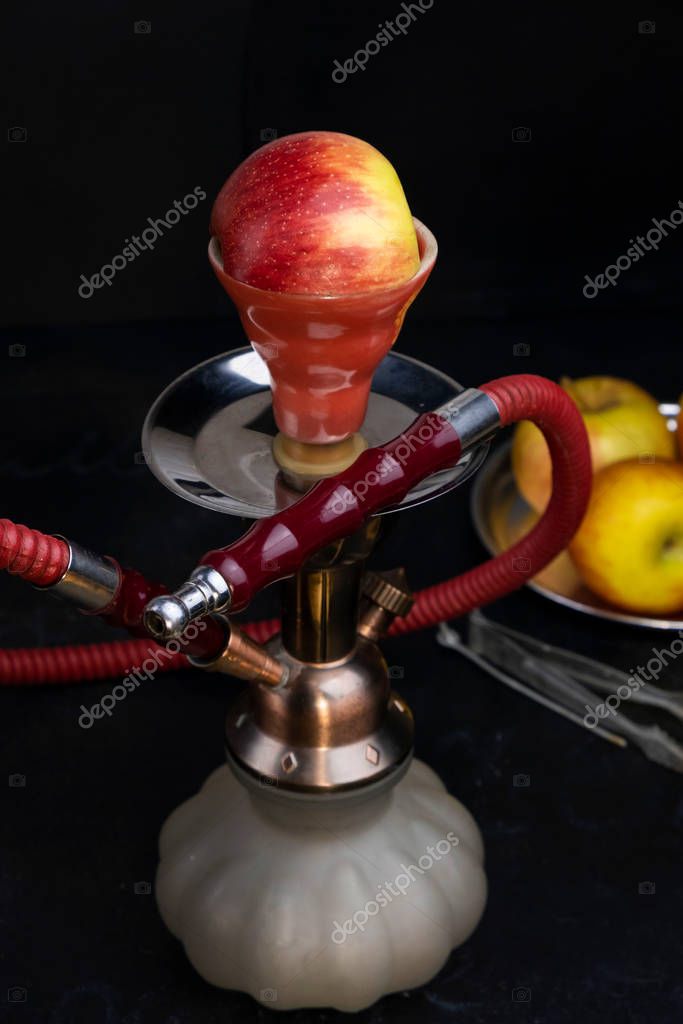 Rojo clásico turco árabe fumar oriental hookah shisha kalian con sabor ...