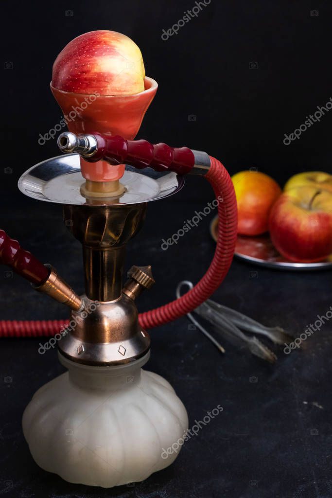 Rojo clásico turco árabe fumar oriental hookah shisha kalian con sabor ...