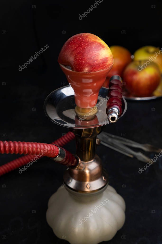 Rojo clásico turco árabe fumar oriental hookah shisha kalian con sabor ...