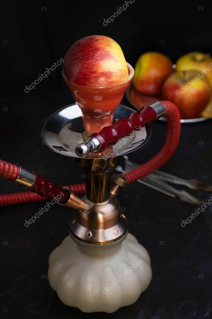 Rojo clásico turco árabe fumar oriental hookah shisha kalian con sabor ...