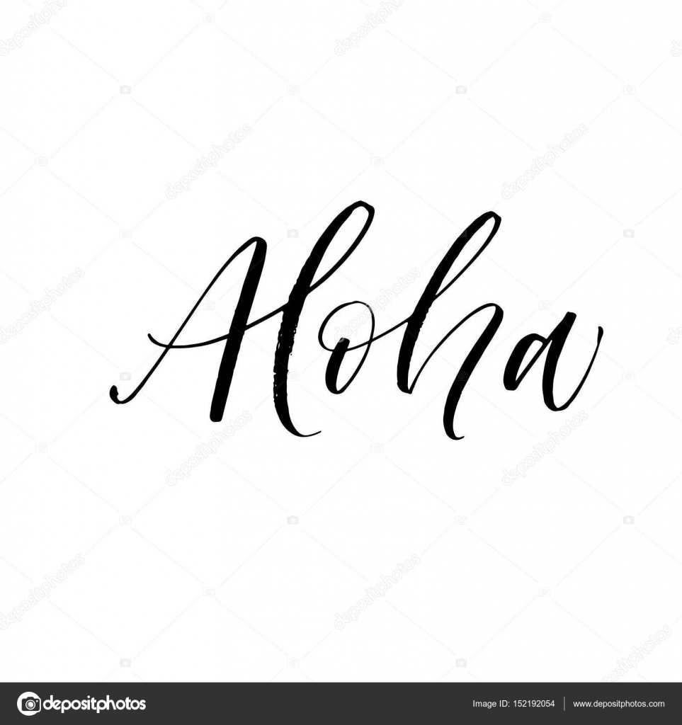 Aloha postcard illustration Stock Vector Image by ©gevko93 #152192054