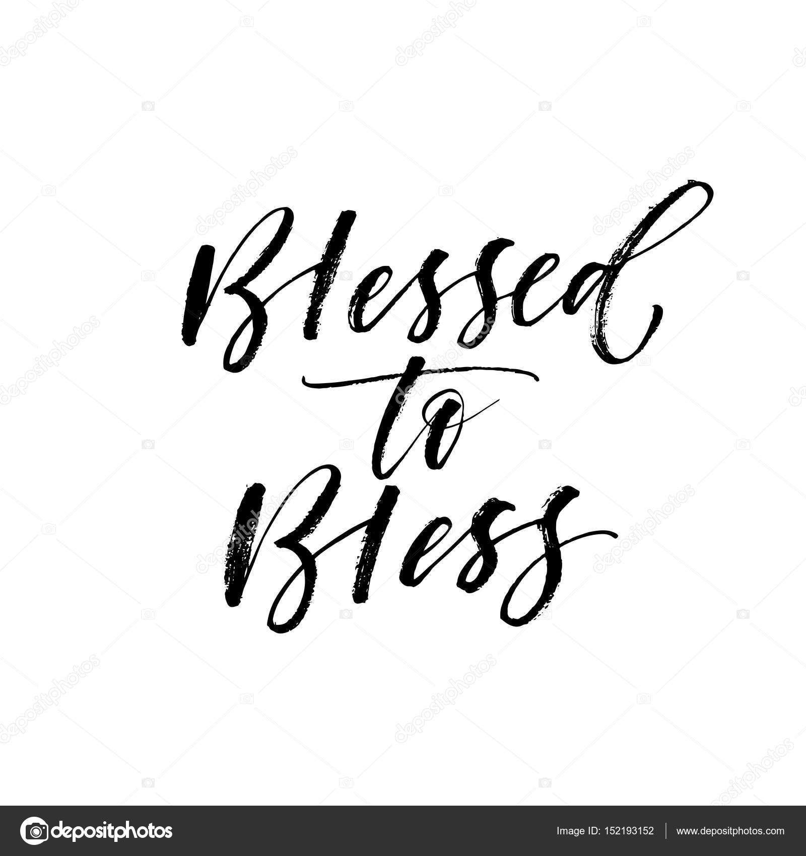 Blessed to bless card. Stock Vector Image by ©gevko93 #152193152