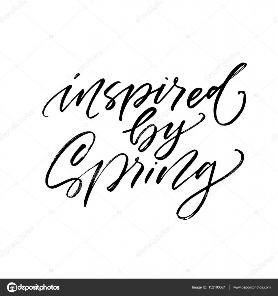 Inspired by spring card. Stock Vector Image by ©gevko93 #152193624