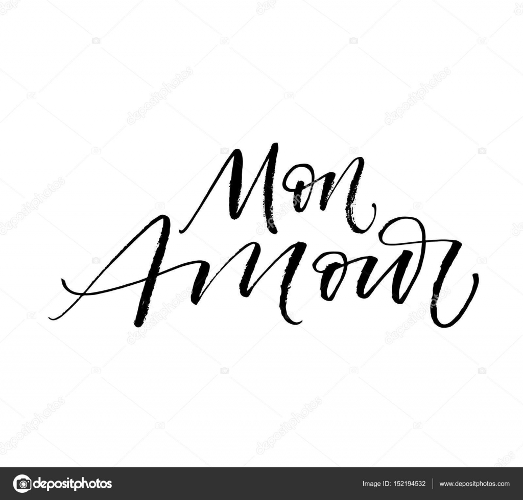 Mon amour card. Stock Vector by ©gevko93 152194532