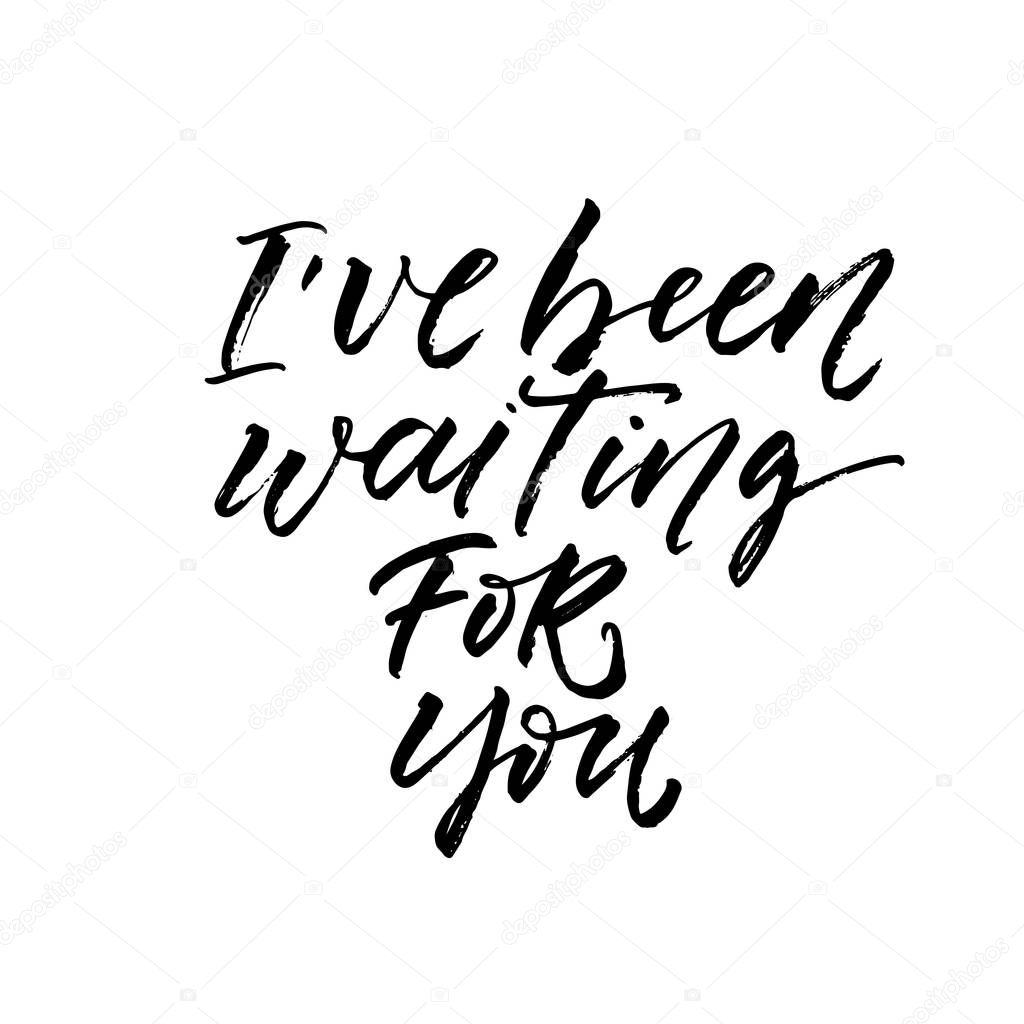 Ive Been Waiting For You Card — Stock Vector © Gevko93 152191584