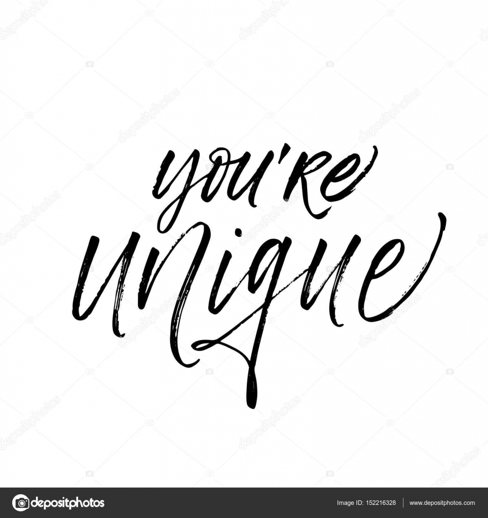 You're unique postcard. Stock Vector by ©gevko93 152216328