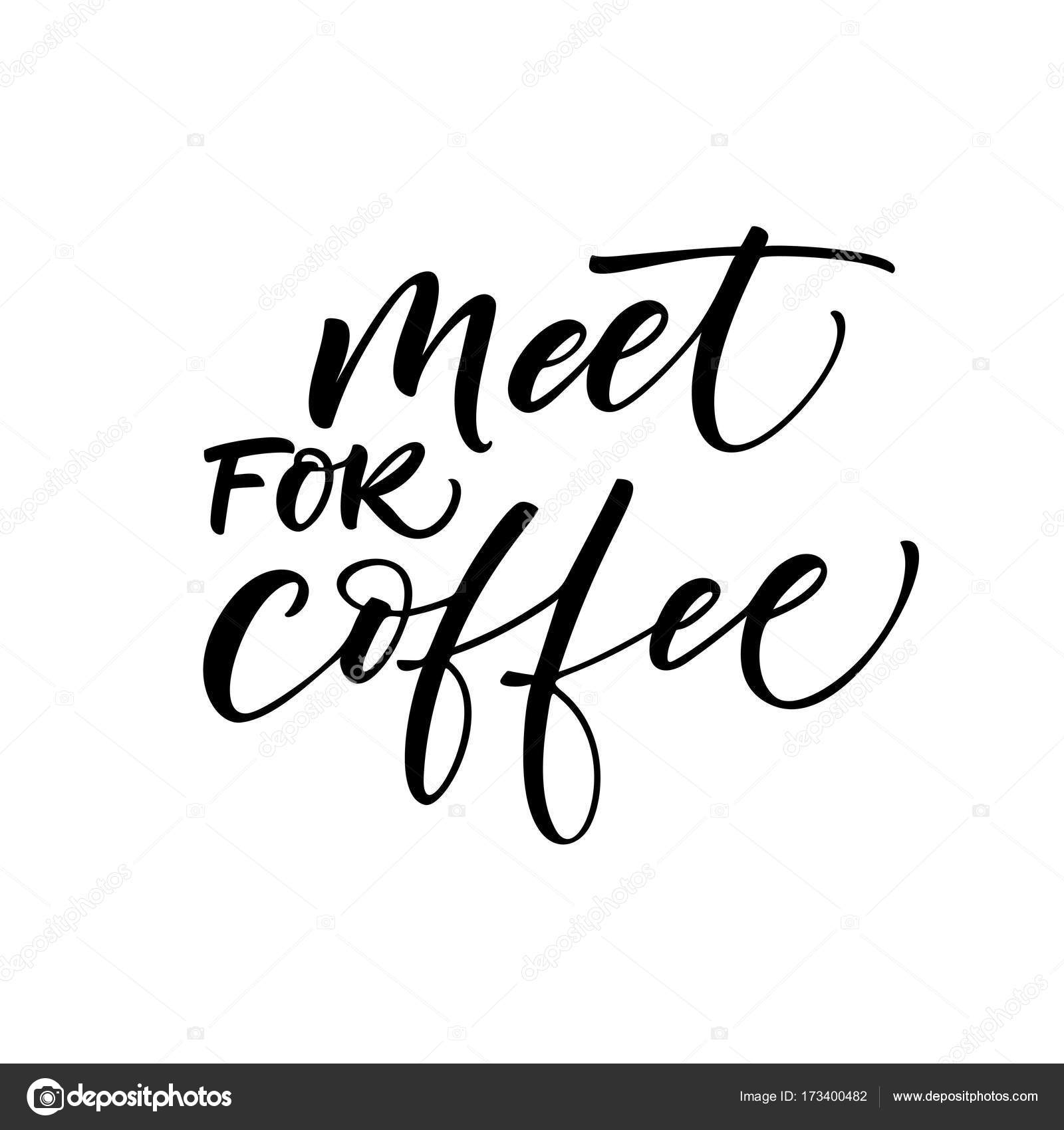 Meet for coffee card. Stock Vector by ©gevko93 173400482