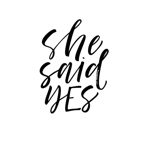 She said yes Vector Art Stock Images | Depositphotos