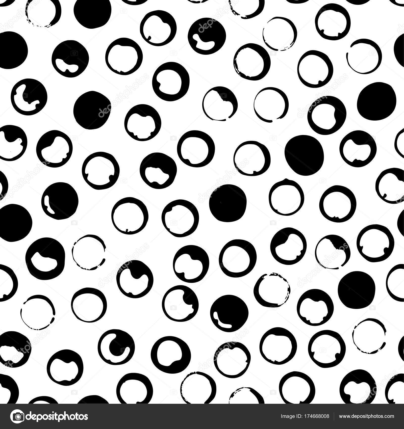 Vector seamless polka dot pattern pattern. Stock Vector Image by ...