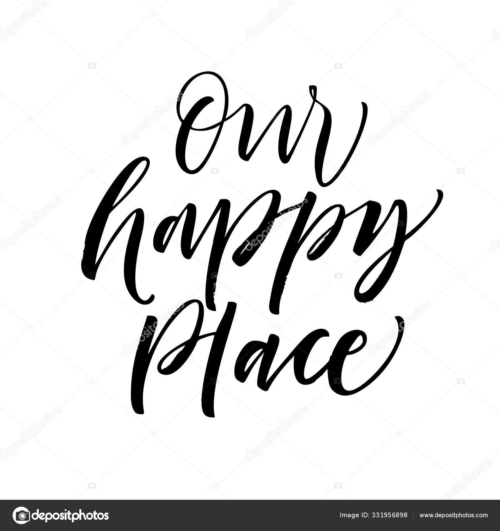 Our happy place card. Stock Vector Image by ©gevko93 #331956898