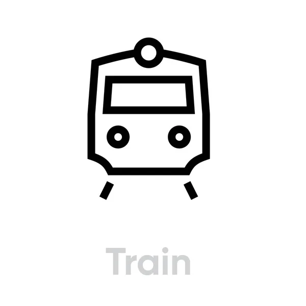 Light rail transit icon vector editable line. Fast Tram, LRT vector ...