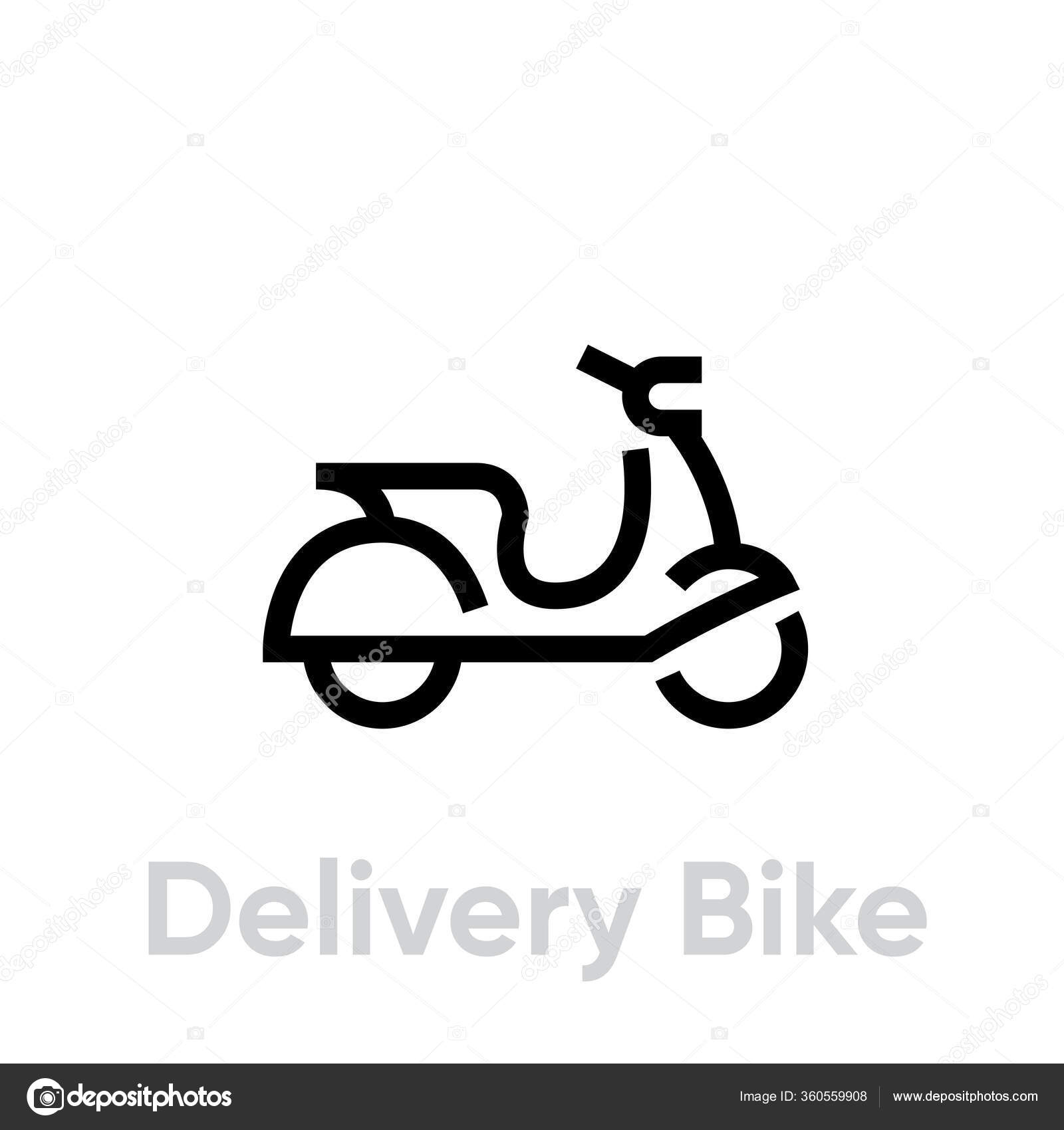 Delivery Bike Icon