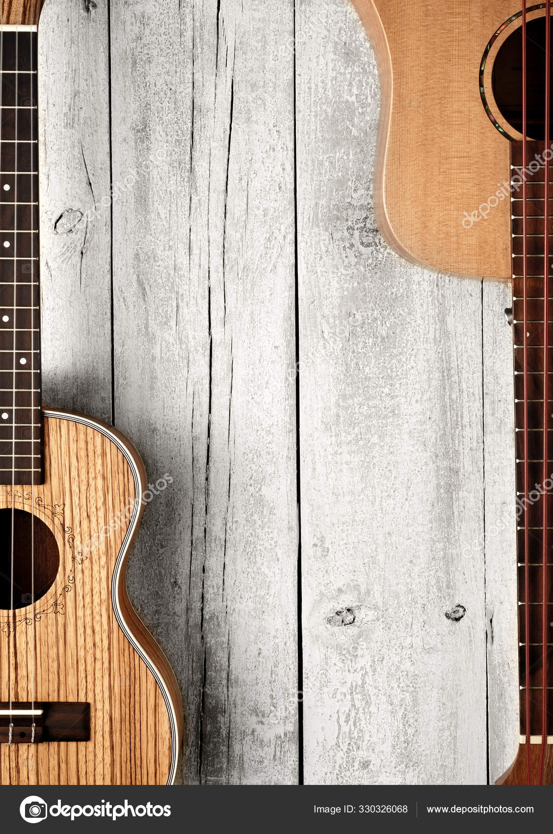 Ukulele top view background Stock Photo by ©estudiosaavedra 330326068