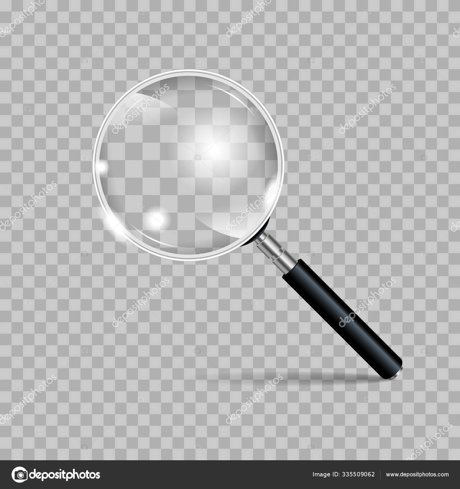 Lupa realista Vector de stock #335509062 de ©ellysonn