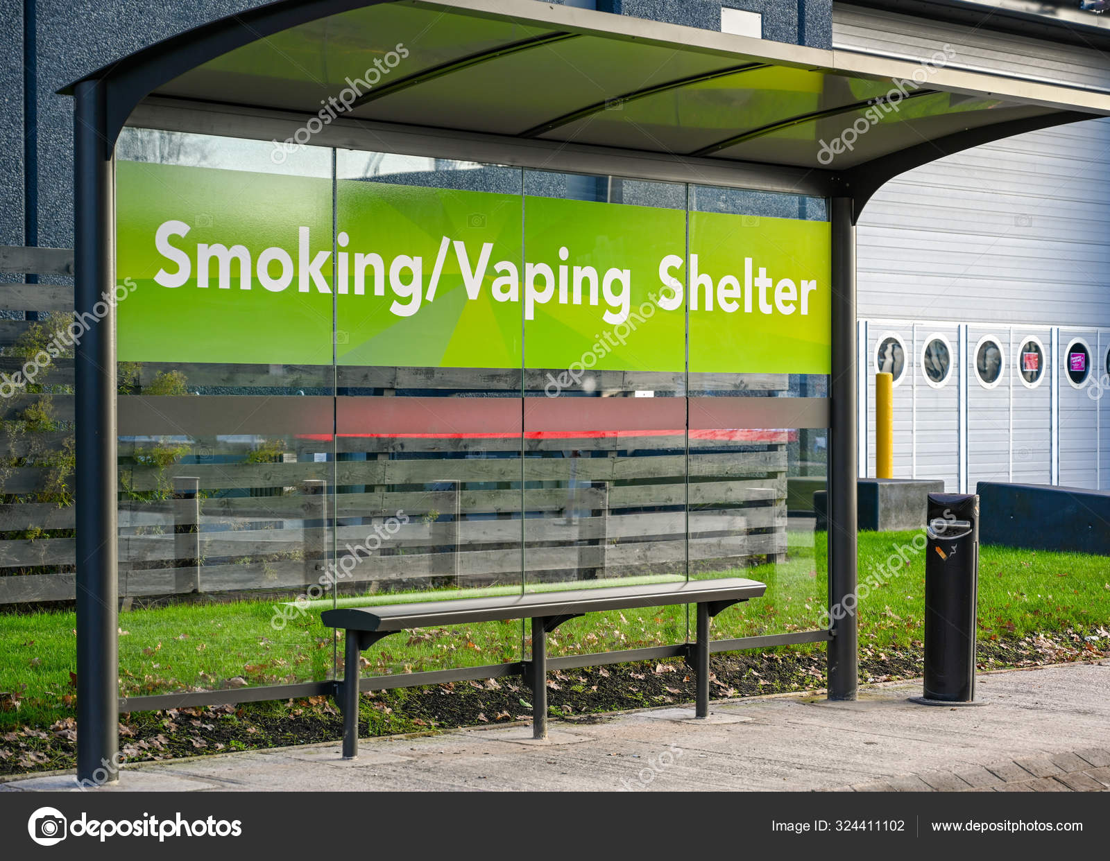 Birmingham England December 2019 Smoking Vaping Shelter Birmingham ...