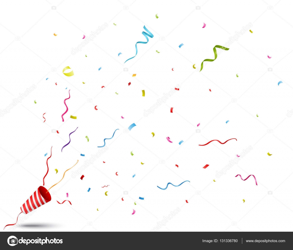 Exploding party popper Stock Vector by ©bejotrus 131336780