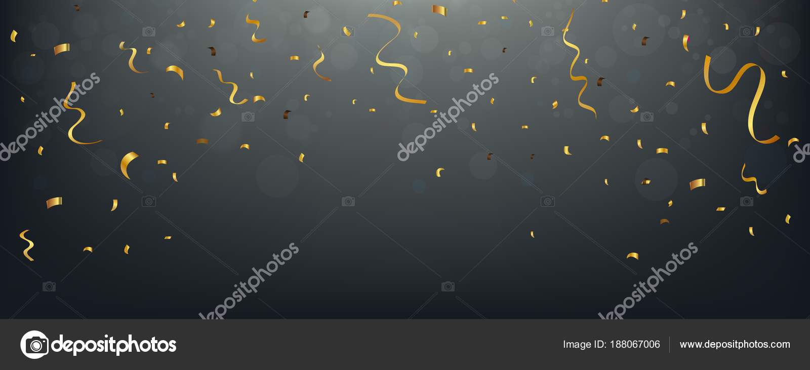 Colourful Confetti Black Background Stock Vector by ©bejotrus 188067006