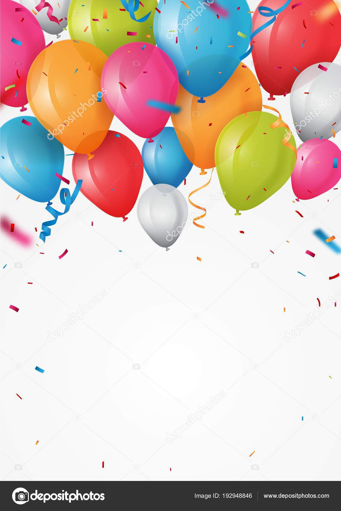 Birthday Confetti Border