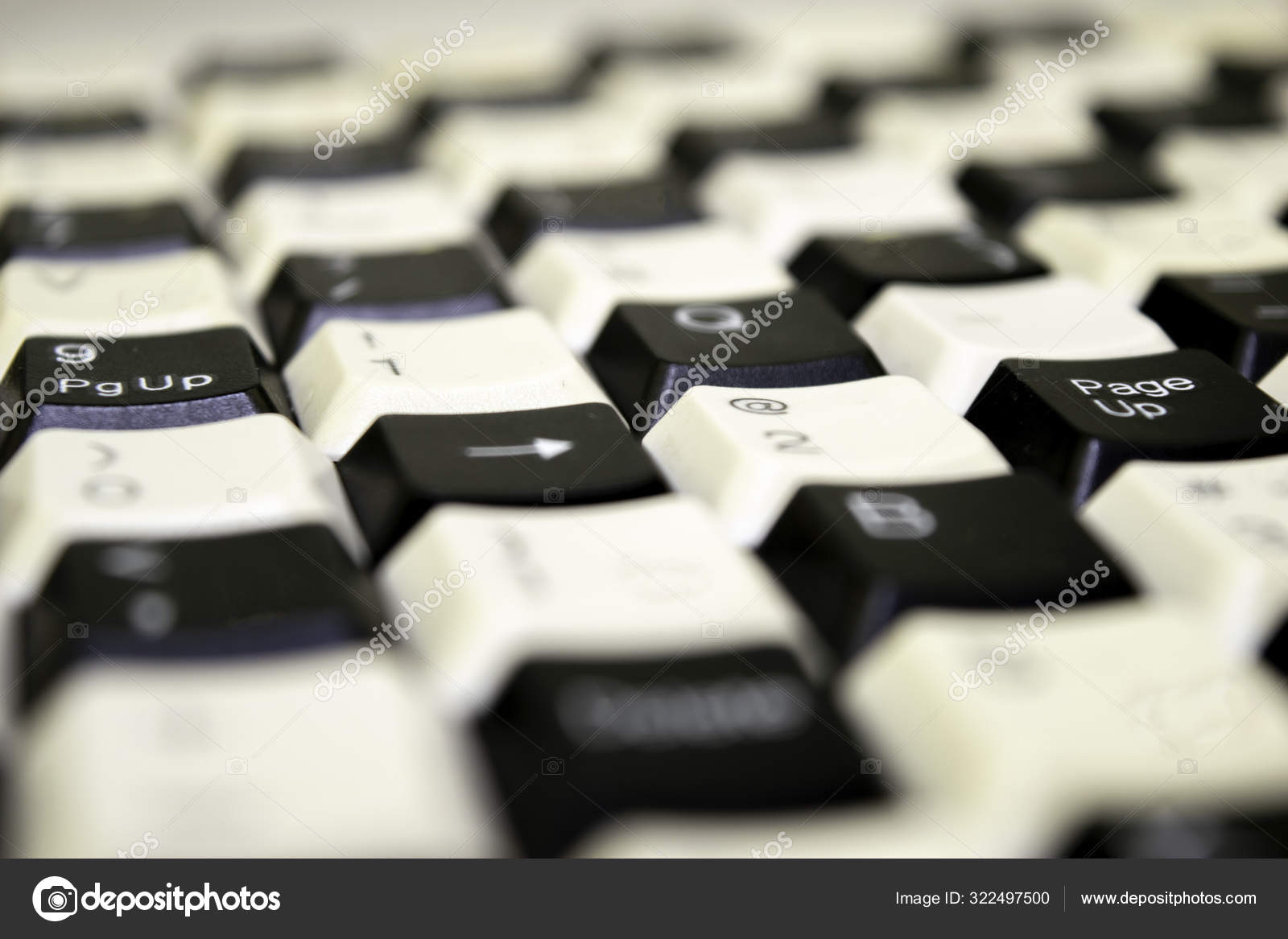 Set of keys from old computer keyboards laid out on the table — Stock ...