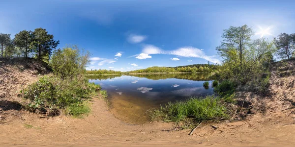 Full seamless spherical panorama 360 degrees angle view on the shore of ...